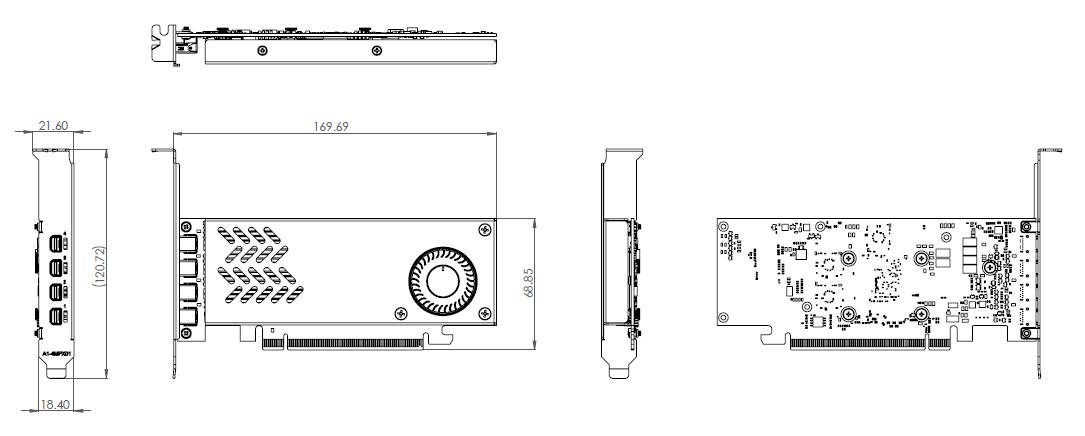 Aetina | Intel Arc A380E Low-profile 6GB GDDR6 PCIe Card